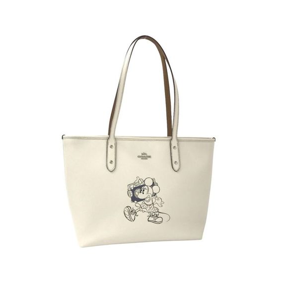 Coach | Bags | Coach Disney X Coach Minnie Mouse Leather Tote Bag ...